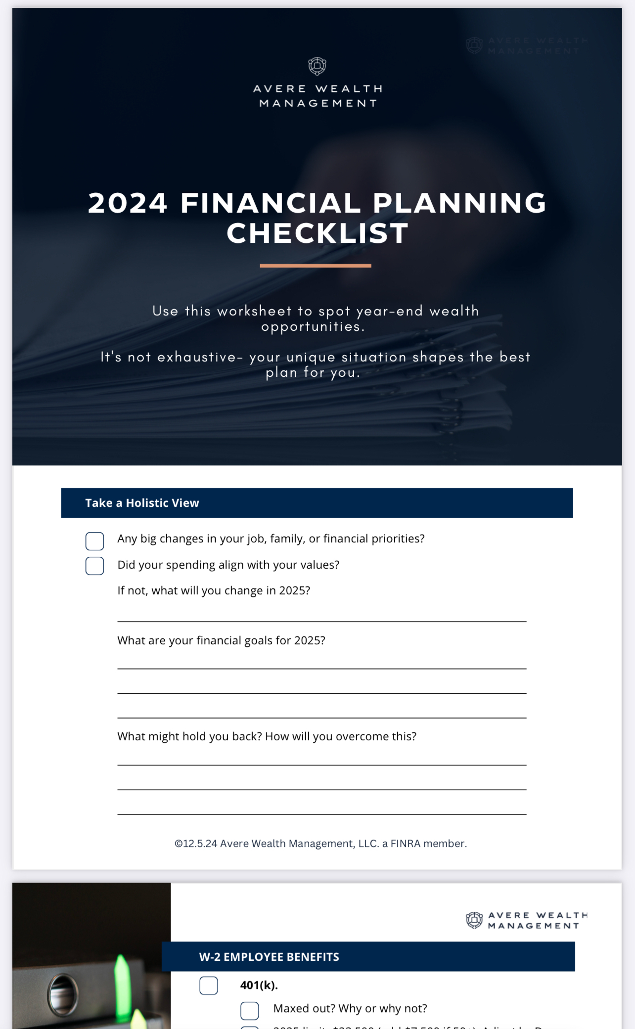 2024 Year-End Financial Planning Checklist - Minority Business Entrepreneur Magazine (MBE)