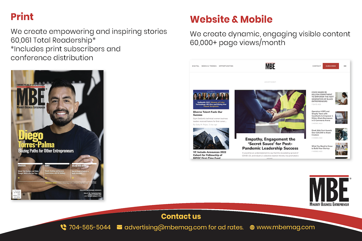 2023 MEDIA KIT - Minority Business Entrepreneur Magazine (MBE)